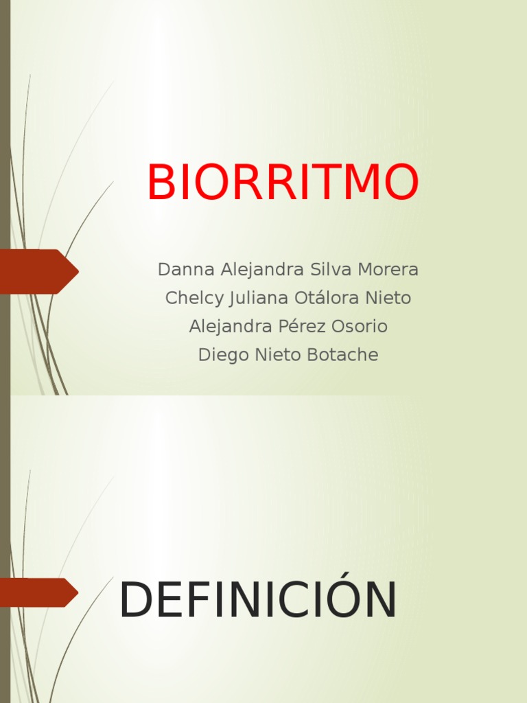 Biorritmo Clasificacion. | PDF | Dormir | Las emociones