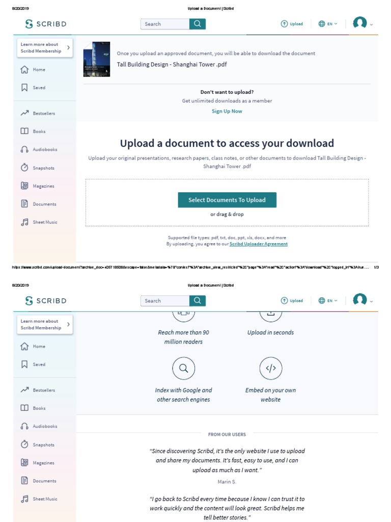 Upload A Document To Access Your Download: Tall Building Design - Shanghai Tower PDF | PDF ...