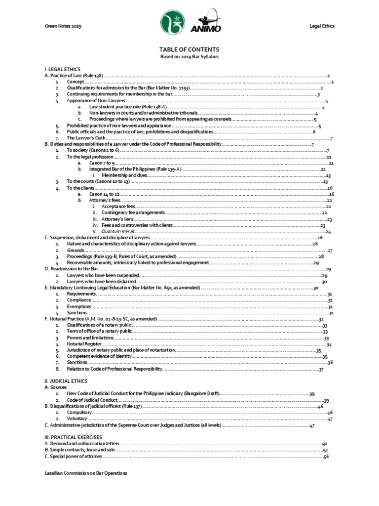 GN2019 Legal Ethics: Judicial Ethics: Practical Exercises Draft 1 ...