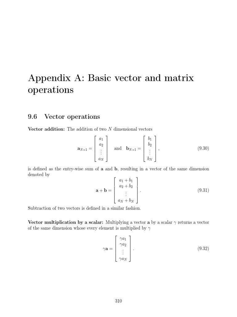 Matrix Algebra Calculus Review | PDF | Matrix (Mathematics) | Derivative