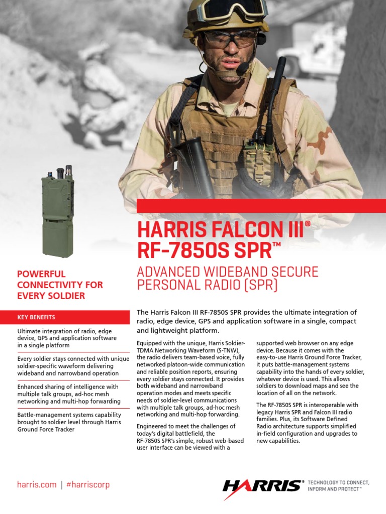 Harris 7850 SPR DS | PDF | Bluetooth | Computer Network