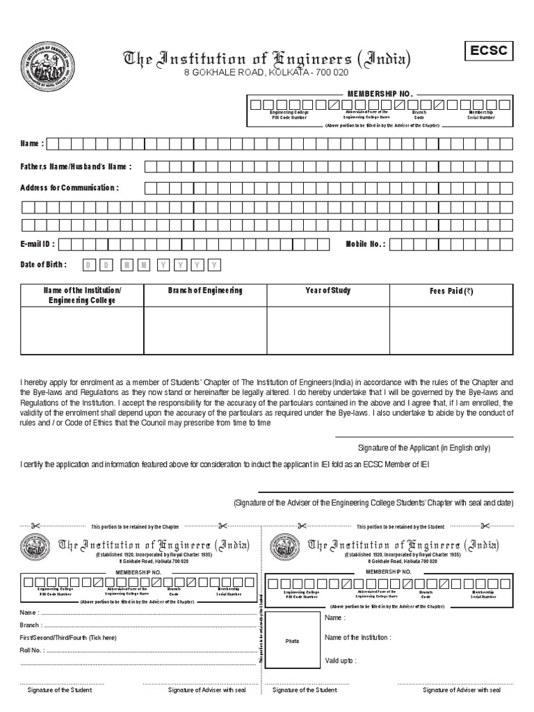 ECSC Form | PDF | Social Institutions | Social Science