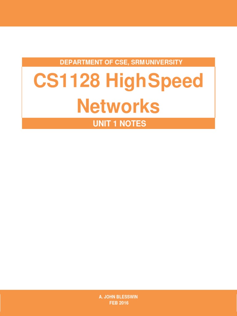 Unit - I | PDF | Asynchronous Transfer Mode | Network Switch