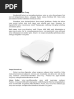 Jenis-Jenis Kertas dan Penggunaannya | PDF