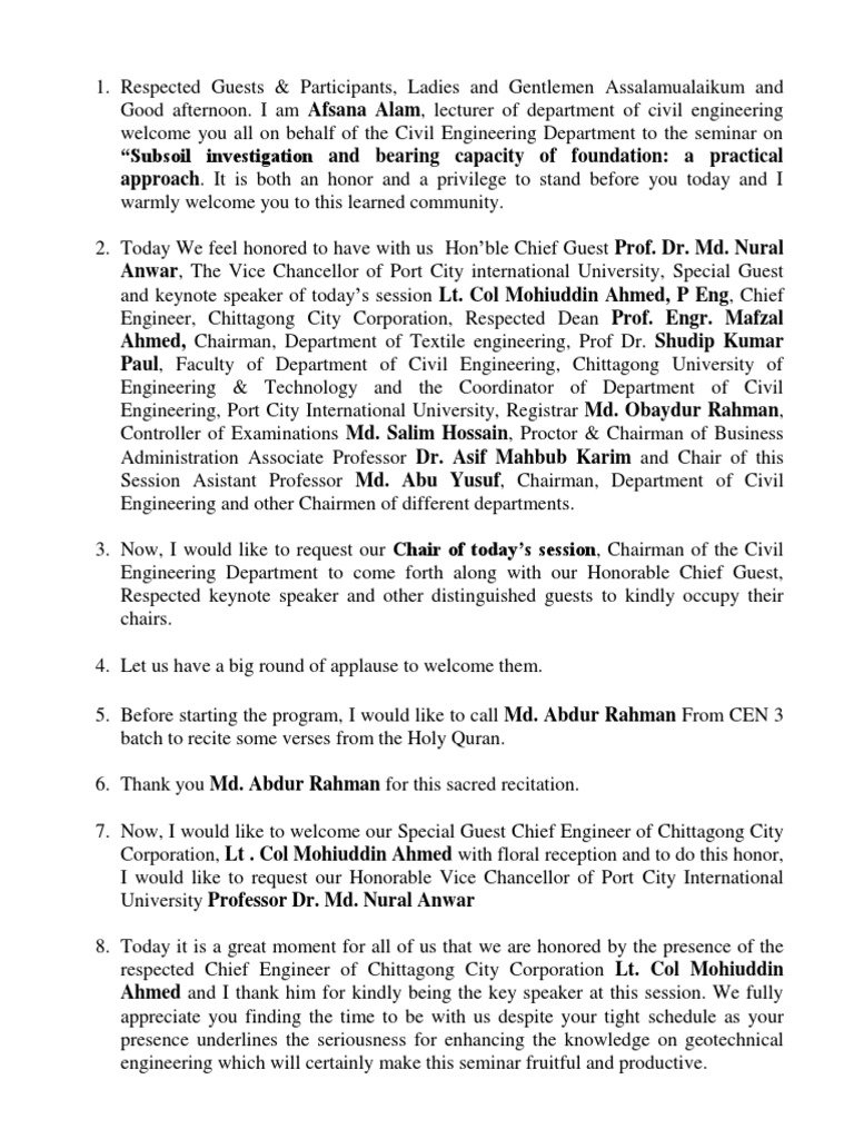 Seminar Anchoring Script | PDF | Geotechnical Engineering | Academia
