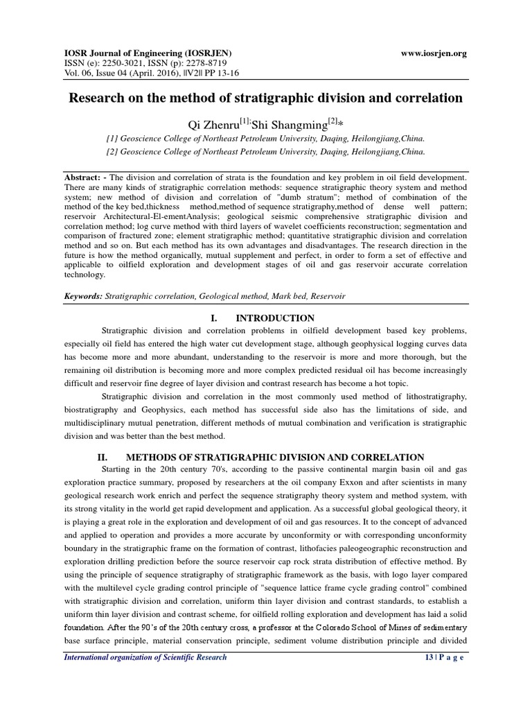 Methods of Stratigraphic Correlation | PDF | Stratigraphy | Geology