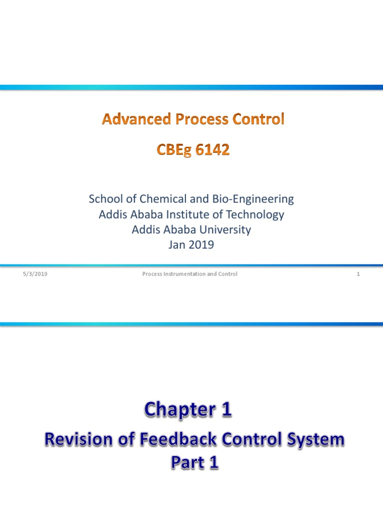 Chapter 1-Revision of Feedback Control System-Part 1 PDF | PDF | Nonlinear System | Control Theory
