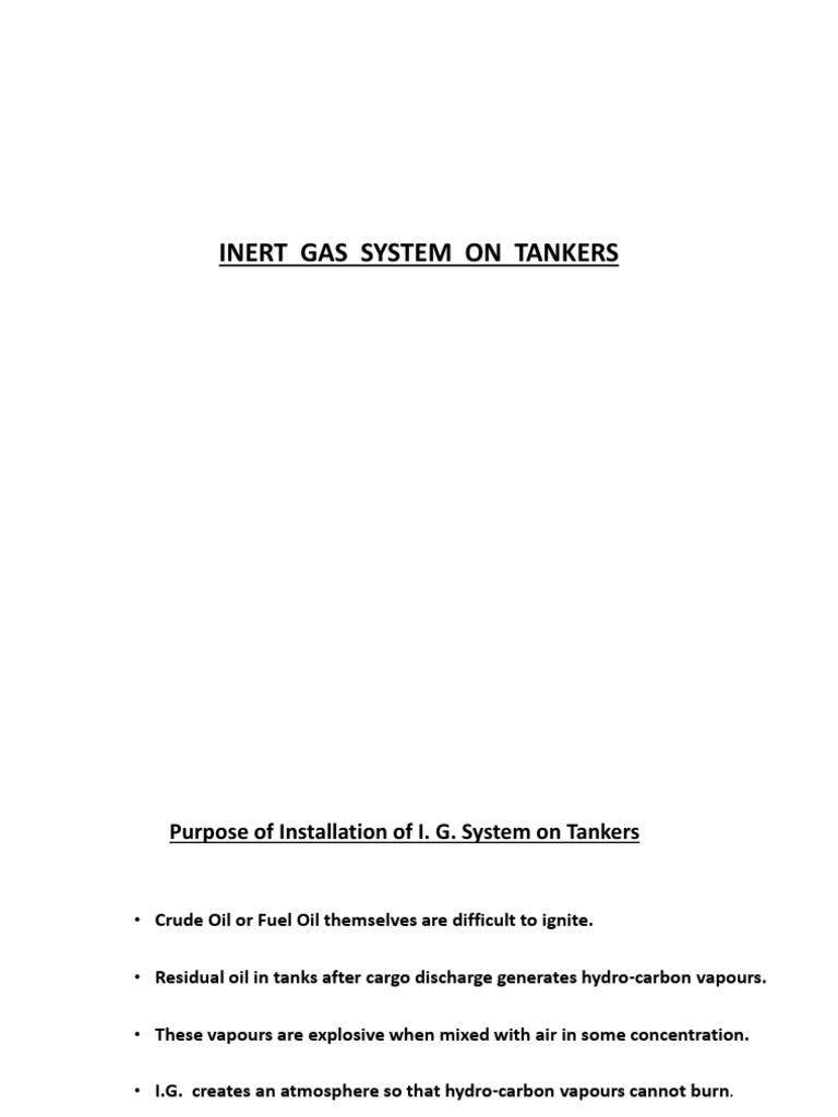 Inert Gas System | PDF | Oil Tanker | Chemical Engineering