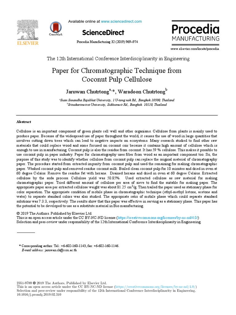 Coconut Pulp | Download Free PDF | Coconut Oil | Pulp (Paper)