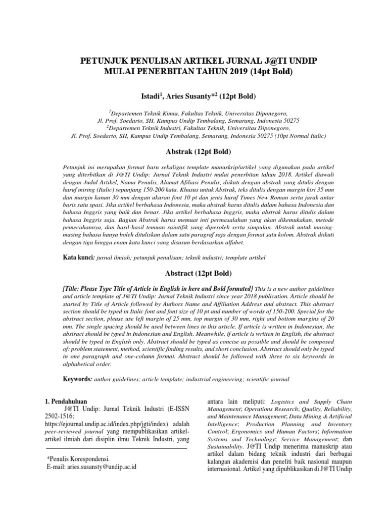 Template Jurnal | PDF