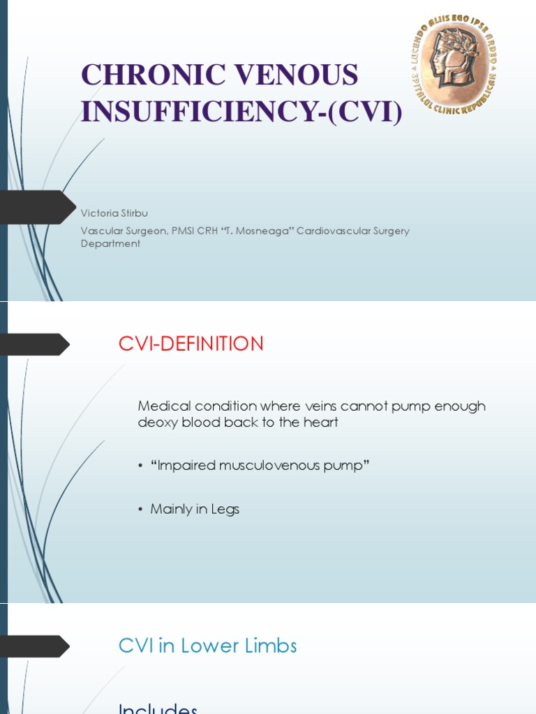 Chronic Venous Insufficiency - (Cvi) | PDF | Vein | Human Leg