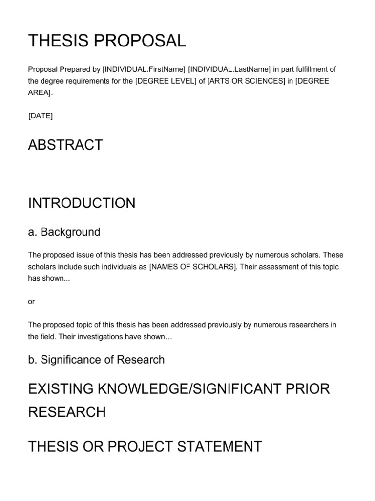 Thesis Proposal: A. Background | PDF | Art