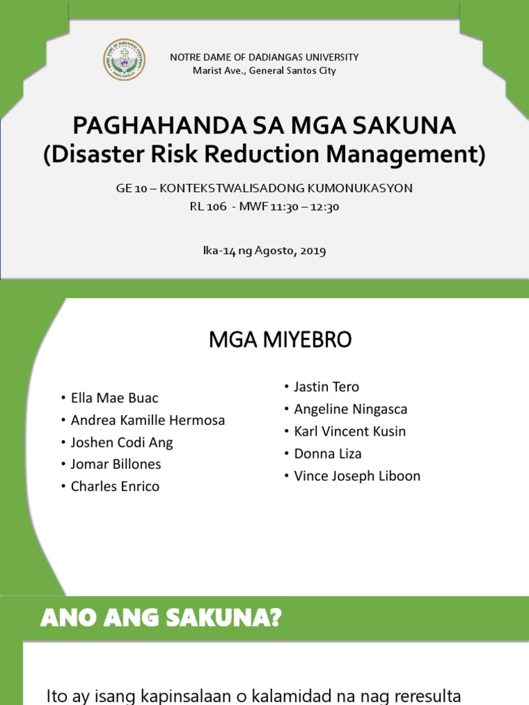Paghahanda Sa Mga Sakuna Rev. 05 | PDF