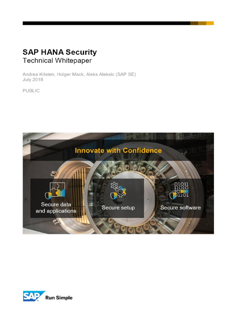 SAP HANA Security | PDF