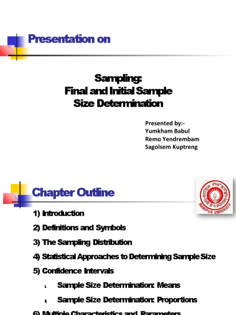 Sampling Size Determination | PDF | Confidence Interval | Sample Size ...