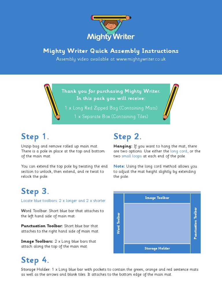 Mighty Writer Instructions | PDF | Grammar | Linguistics