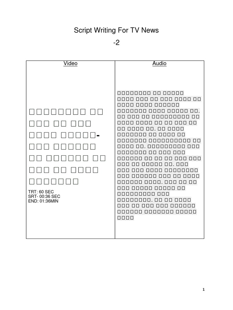TV NEWS SCRIPT-MMC 2nd Year | PDF