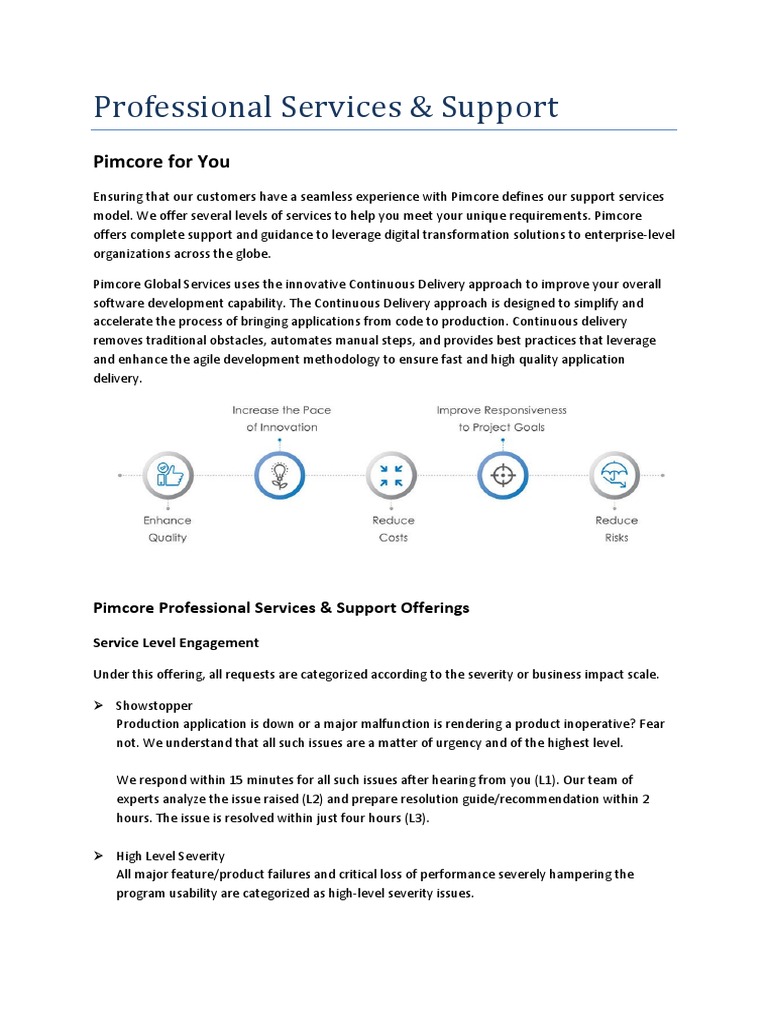 Pimcore Support | PDF | Software Development Process | Information Management