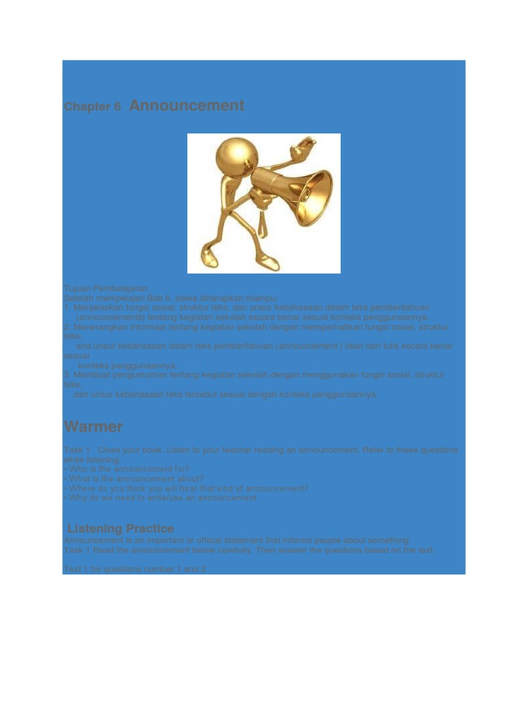 School Announcements Guide | PDF | Libraries