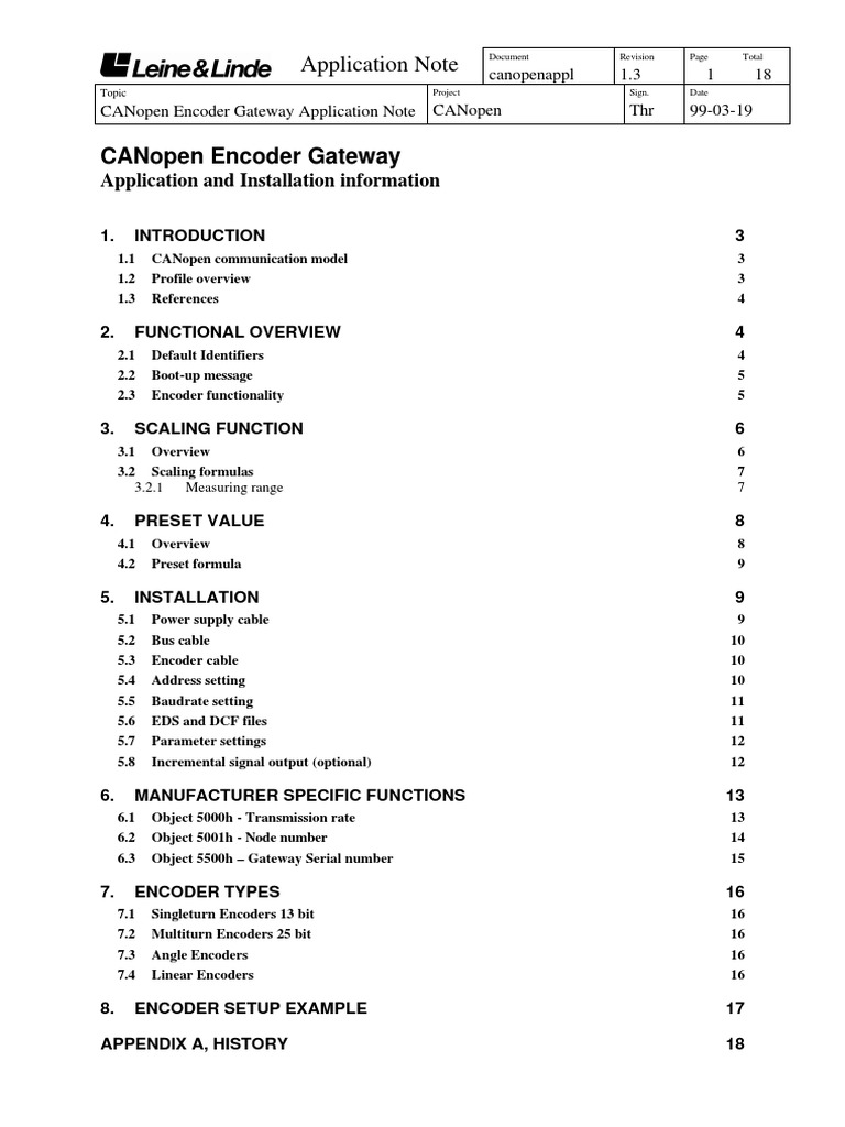CANopen Gateway Application Note | PDF | Electrical Engineering | Computer Engineering