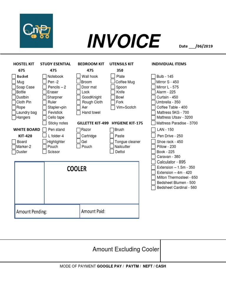 College Invoice | PDF