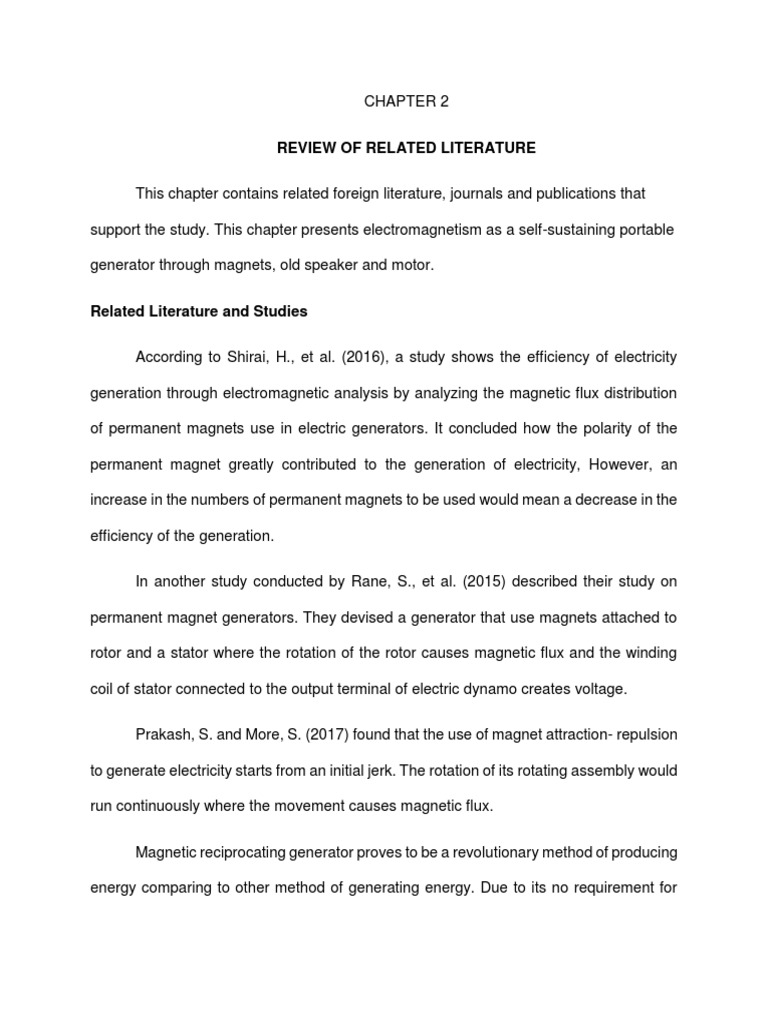 RRL | PDF | Electric Generator | Electric Motor