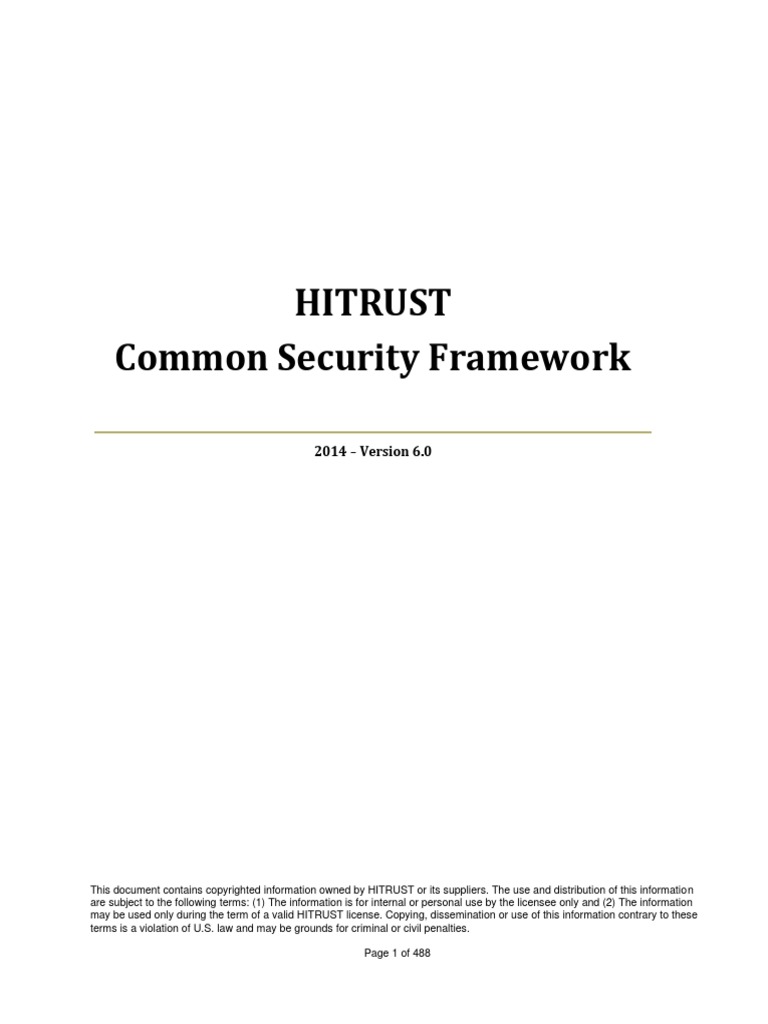 Hitrust | PDF | Information Security | Regulatory Compliance