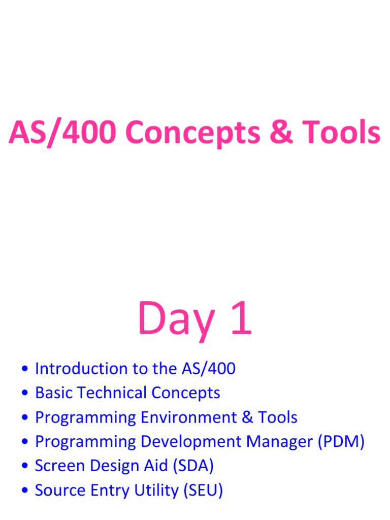Extracts From AS400 Concepts and Tools | PDF | Database Index | Binary Coded Decimal