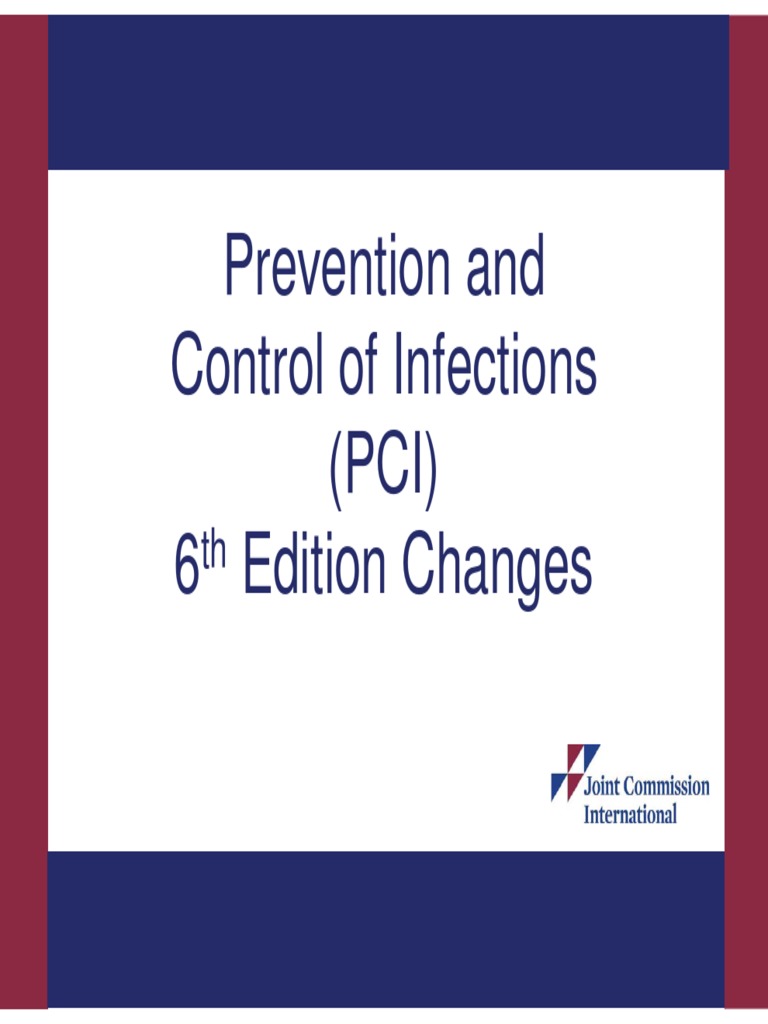 Prevention and Control of Infections (PCI) 6 Edition Changes | PDF ...