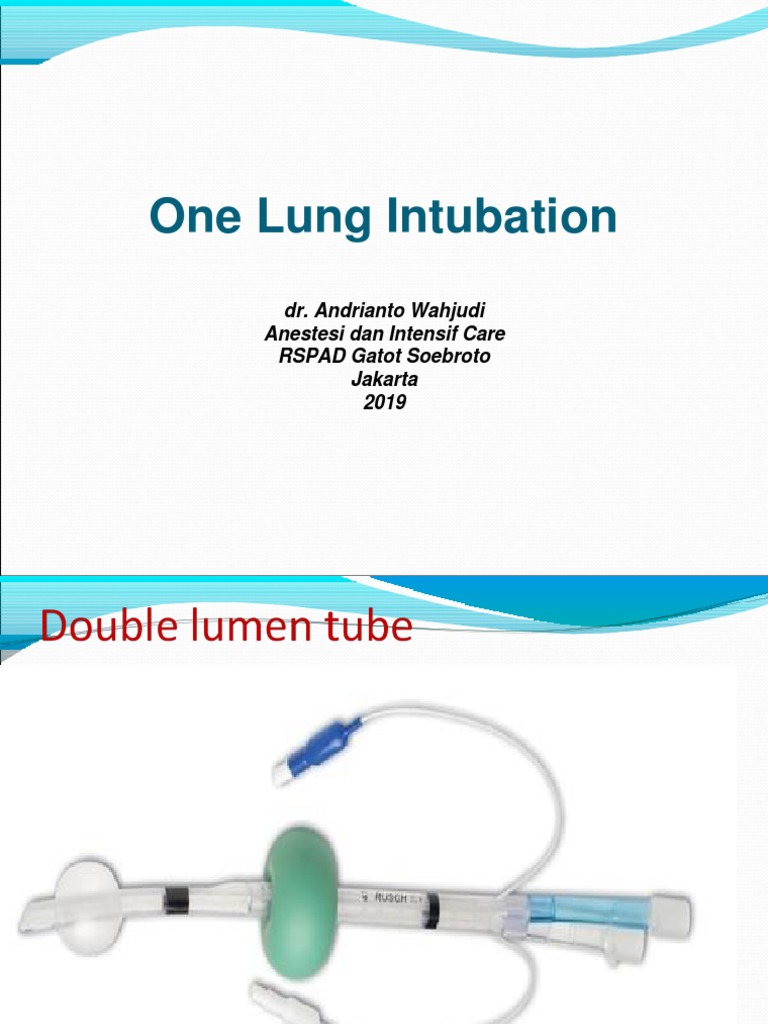 Ventilasi Paru Tunggal | PDF