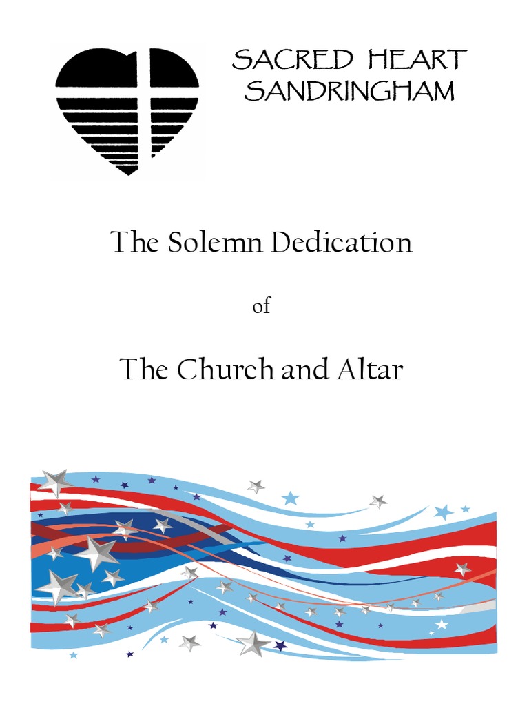 Dedication Booklet | PDF | Mass (Liturgy) | Altar