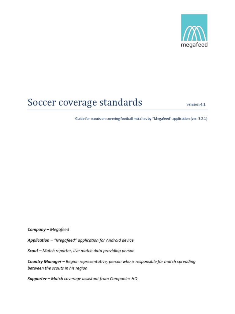 Soccer Coverage Standards PDF | PDF | Association Football | Sport Variants