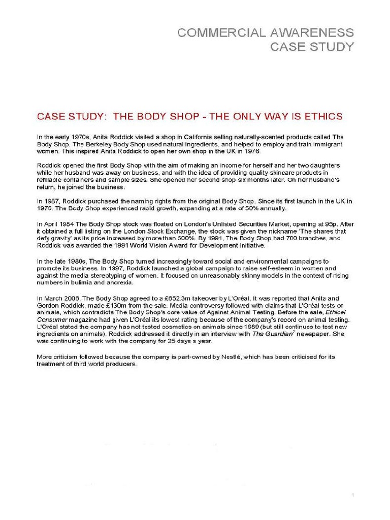 Contoh Case Study2017 | PDF