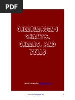 Cheerleading Cheers and Yell Examples | PDF