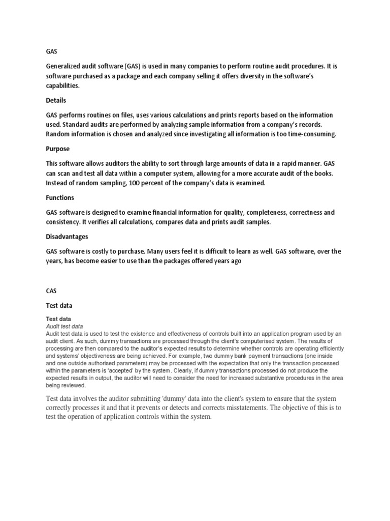 Details: Test Data | PDF | Audit | Simulation