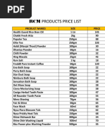 Hul Product List | PDF | Personal Hygiene Products | Unilever