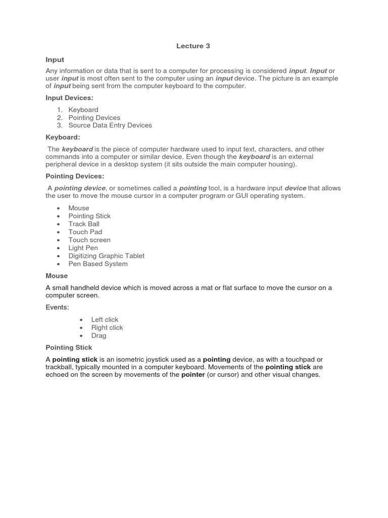Lecture 3 Computer Fundamental | Download Free PDF | Printer (Computing ...