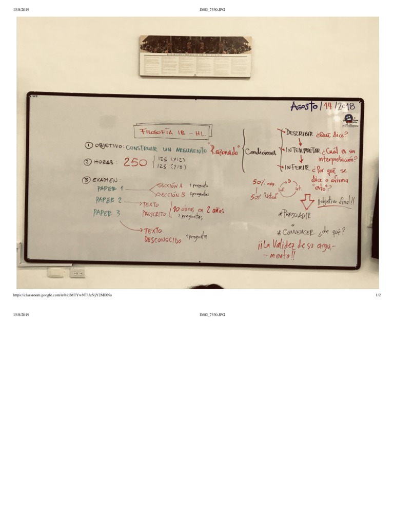 Argumento Razonado IB | PDF