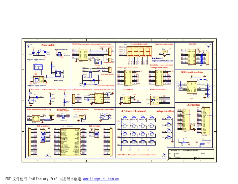BK300 PIC Development Board Schematic | PDF | Electrical Components ...