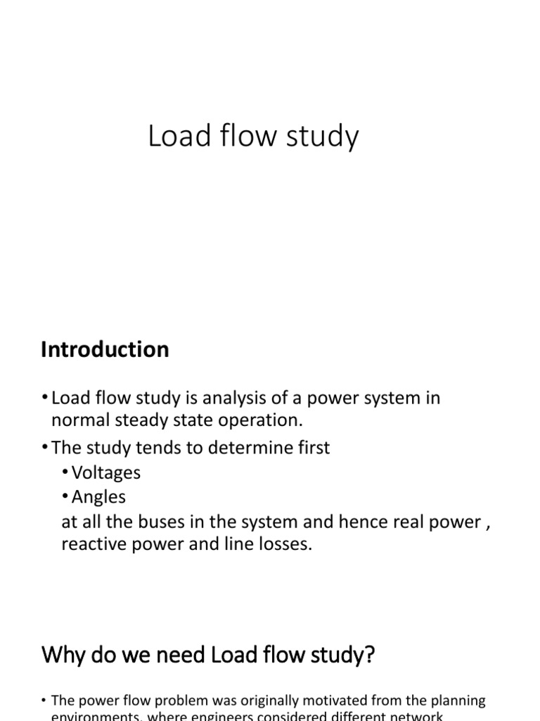 Load Flow Overview | PDF | Ac Power | Electrical Impedance