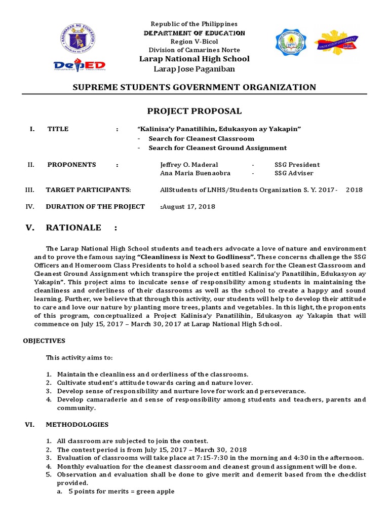 SSG Proposal | PDF | Classroom