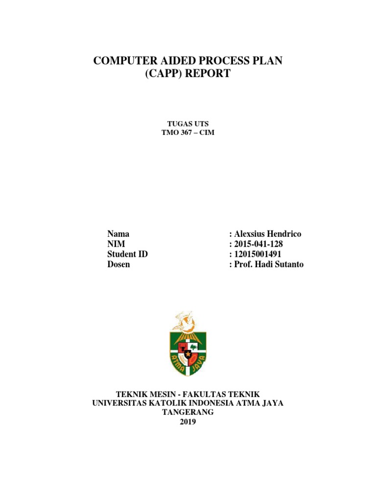 Computer Aided Process Plan | PDF