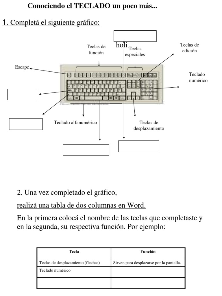 Actividad Teclado | PDF