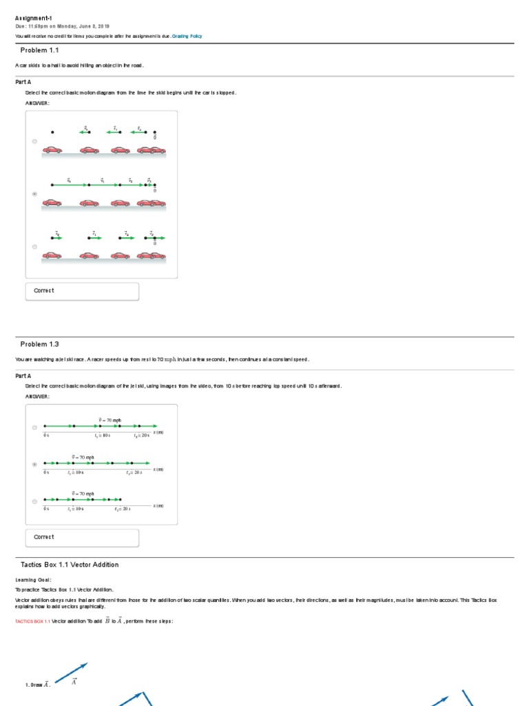 001 Physics Assignment | PDF | Euclidean Vector | Acceleration