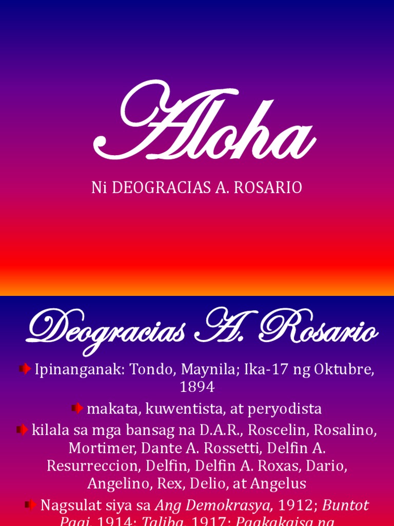 Aloha | PDF