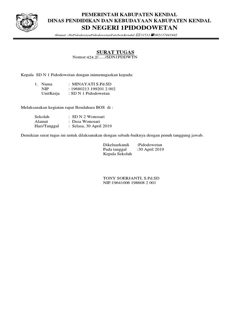 SPPD Bos Format | PDF