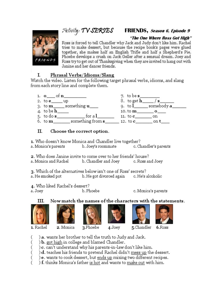 Friends Activity Part1 | PDF