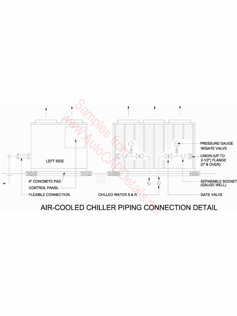 Samples From: Air-Cooled Chiller Piping Connection Detail | PDF | Water ...