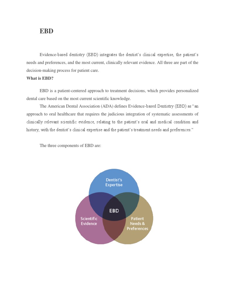 What Is EBD? | PDF | Evidence Based Medicine | Evidence Based Practice