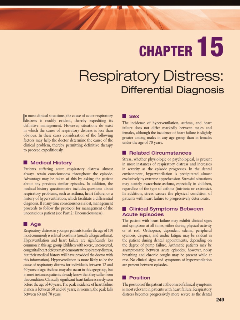 Respiratory Distress:: Differential Diagnosis | Download Free PDF ...